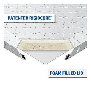 UWS TBS-69-R 69" Single Lid Crossover Tool Box with Beveled Insulated Lid and Rails