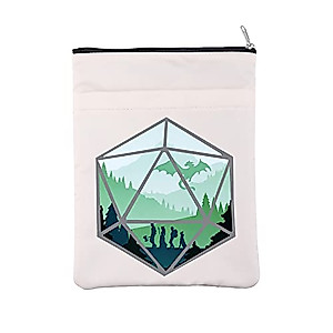 KUIYAI Dragon Game Book Sleeve D&D Book Cover Dragon Game Lovers Gift Master Geek Gift Bookish Gift Dragon Fans Pouch Gift (DD Picture BS)