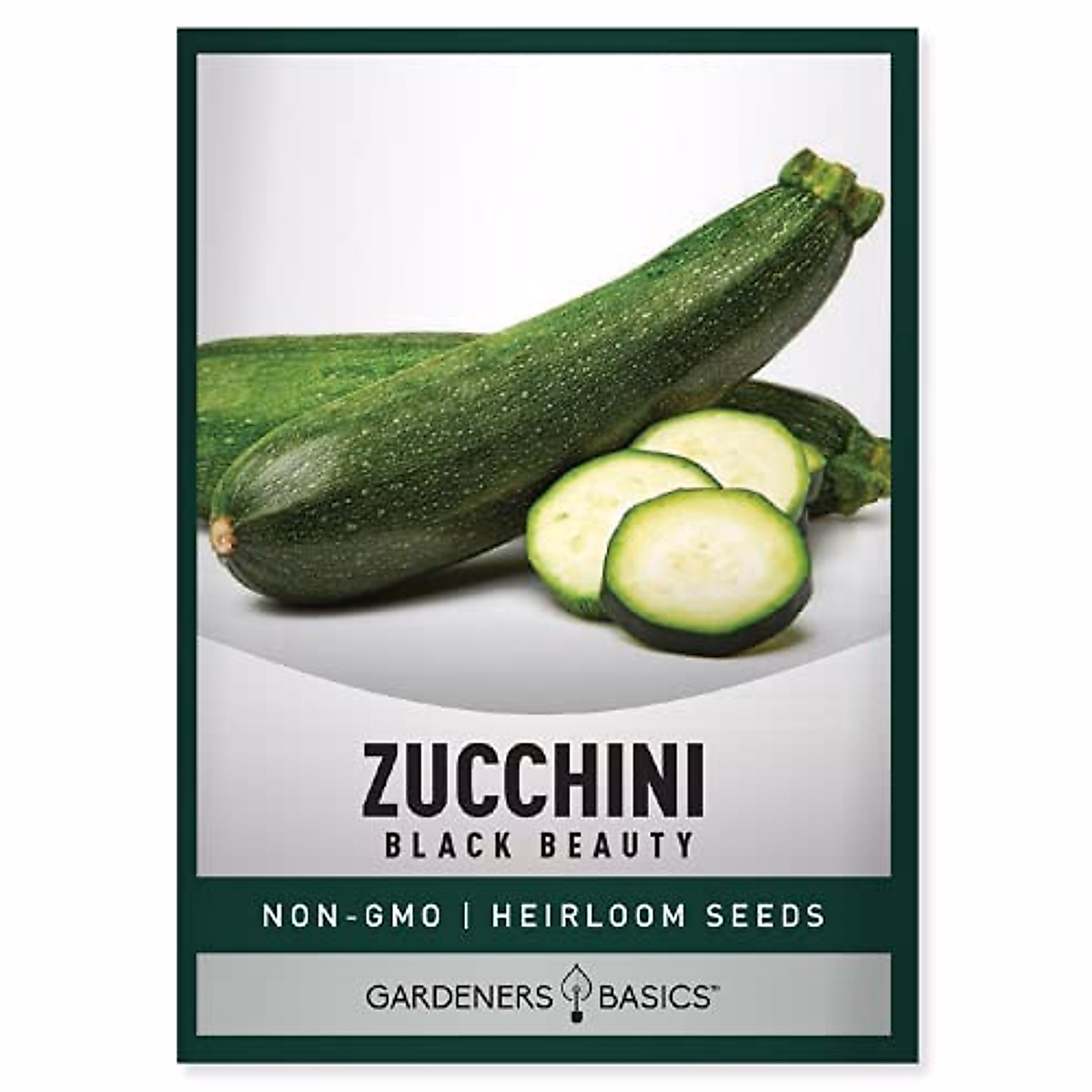 Zucchini Seeds for Planting - Black Beauty Green Heirloom, Non-GMO Vegetable Summer Squash Variety- 3 Grams Seeds Great for Summer Garden by Gardeners Basics