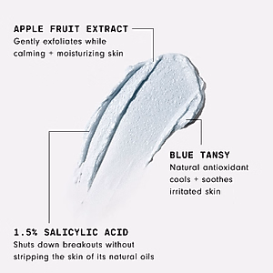 Versed Keep The Peace Calming Cream Cleanser - Gentle, Non-Drying Foaming Cleanser with Salicylic Acid - Daily Face Wash Helps Reduce Blemishes Without Stripping Skin - Vegan (4 fl oz)