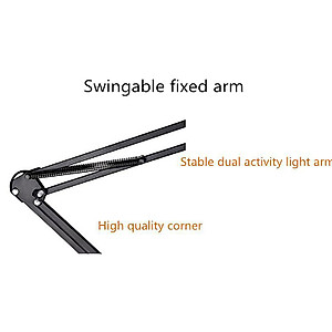 Metal Floor Lamp, Adjustable Architect Swing Arm Standing Lamp with Heavy Duty Base, Eye-Caring Reading/Drawing Lamp with On/Off Switch for Living Room, Bedroom, Study Room, Office