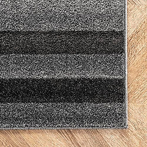 nuLOOM 3' x 5' Performance Indoor Area Rug, Non-Shed, Power Loomed High-Traffic Area Rug for Living Room, Bedroom, Home, Minnie Grey