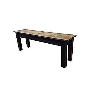 Dark Walnut and Black Bench (36)
