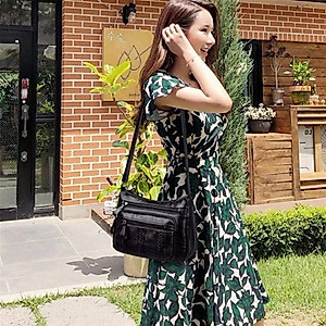 LoveAloe Crossbody Pursesdurable Multi-Layer Shoulder Handbags Waterproof Travel Bag Pocketbooks For Women Men