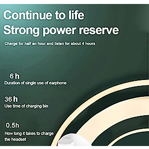 Nizumei Wireless Earbuds Bluetooth Headphones Earphone with Charging Case, Stereo in-Ear Headphones with Microphone, Headsets for Phone iPhone Android Sport Work Running