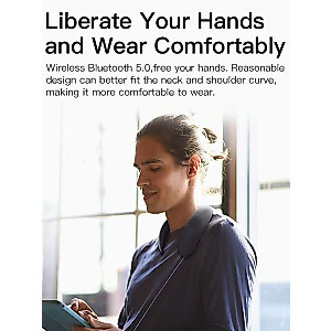 Megadream Wireless 3D Stereo Sound Neck Wearable Speaker with Bluetooth Adapter Transmitter for PS5, Free Up Your Hands & Ears