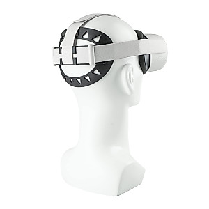CNBEYOUNG Head Back Padding Compatible with Quest 2 Official Soft Head Strap, Gravity Pressure Balance Cushion Accessories for Quest 2,Reduce Pressure Enhance Support in VR Gaming (Black)