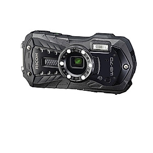 Ricoh WG-70 Waterproof Digital Camera (Black) 03868 Bundle with 256GB Memory Card, Carrying Case, Tripod, Corel Photo-Video-Art Suite + More (International Model)