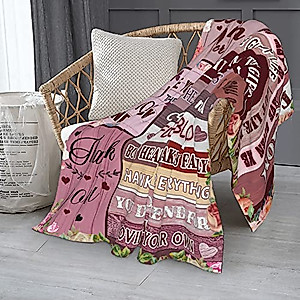 Bonus Mom Gift from Daughter, Bonus Mom Blanket from Bonus Daughter Son Stepdaughter Stepson, 50"x60" Mothers Day Blanket Gifts for Stepmom Birthday Gifts for Bonus Mom