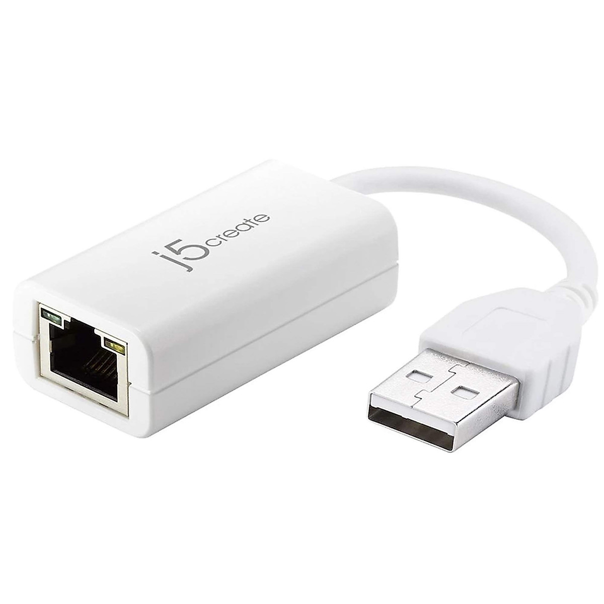 j5create USB Type A 2.0 Ethernet Adapter, Compatible for Windows 11/10 / 8.1/7 and Chrome OS