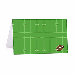 Andaz Press Birthday Printable Table Tent Place Cards, Football Touchdown! Party, 20-Pack