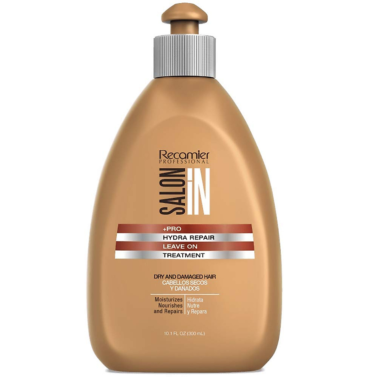 Recamier Professional Salon'IN Hydra Repair Leave-On Treatment For Dry Hair | Crema Para Peinar Cabello Reseco y Quebradizo 10.1 Uunce 300 Gram by