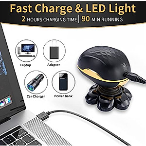 VOTMONI Head Shaver for Bald Men Upgrade 7D Electric Shavers Waterproof Bald Head Close Shaver for Men Rechargeable Rotary Shaver Multifunctional Electric Razors Wet & Dry Bald Shaver