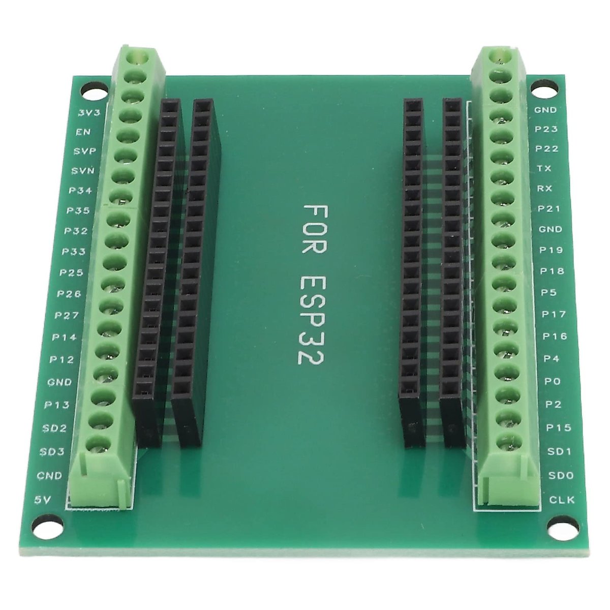 ESP32 Development Board, ESP32 Breakout Board 2 in 1 Dual Core CPU Low Power Consumption Wireless WiFi Bluetooth Double Layer Board