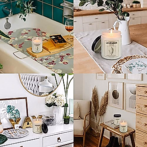 6 Pack Candles for Home Scented, Lavender Candle, 42.6 oz 300 Hour Long Lasting Natural Soy Wax Candles, Aromatherapy Jar Candle for Relaxing- Scented Candles Gift Set for Women, Birthday Gifts