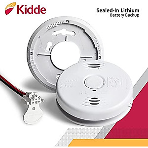 Kidde Hardwired Smoke & Carbon Monoxide Detector, 10-Year Battery Backup, Voice Alerts