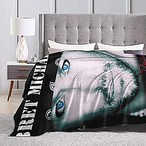 Qualet Bret Michaels Custom Built Ultra Soft Micro Fleece Warm Throw Lightweight Bed Blanket Sofa Cozy, Blanket Couch Travel Chair for Home 50" X40