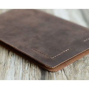 2019 iPad mini 6 / air 10.5 / New iPad 9.7 / Pro 12.9 / Pro 10.5 Leather Case detachable apple pencil holder - 602B - Distressed Brown