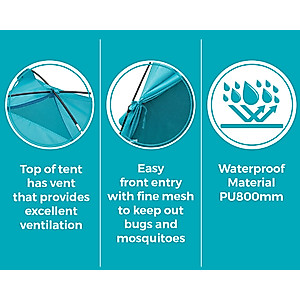 Alvantor Camping Tents Outdoor Travelite Backpacking Light-Weight Family Dome Tent 2 Person 2 Season Hiking Fishing Instant Portable Shelter Gift Easy Set-Up 86"*59"*46"