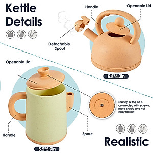 BUYGER Pretend Play Kitchen Accessories Toys Set, Cookware Pots and Pans Cooking Utensils Playset Gifts for 3 4 5 Years Old Kids Girls Boys Toddler