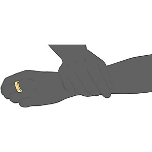 Amazon Essentials Steeltime Men's 18k Gold Plated Our Father Prayer Spinner Band Ring,Yellow,10, (previously Amazon Collection)