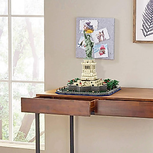 VONADO Base for Architectural Statue of Liberty Building Blocks, MOC 49317 Model Building Bricks Kit Stand for Gifts, Building Set Toy for Party Birthday and Holiday(2677Pieces)
