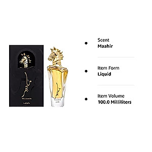 Lattafa Perfumes Maahir Eau de Parfum - EDP 100ML(3.4 oz) I Bold and Rich Oud Fragrance I Sandalwood, Musk and Vanilla Notes I Signature Arabian Perfumery I