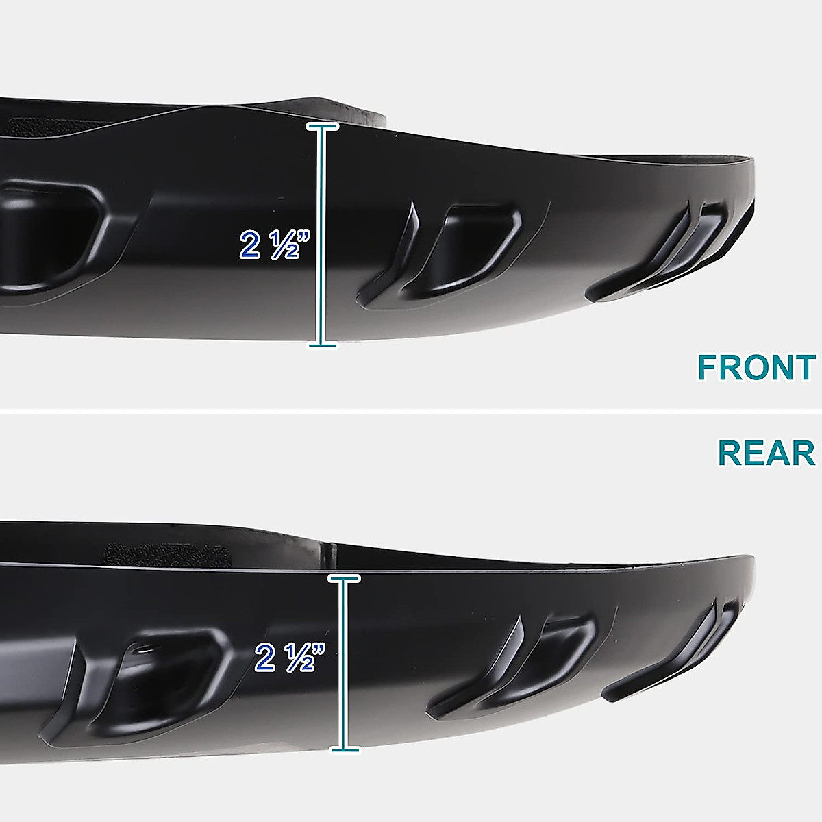 Spec-D Tuning 4PC Front + Rear Black Fender Flare Wheel Cover Compatible with 1999-2007 Ford F250 F350 F450 Super Duty