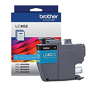 Brother Genuine LC402C Standard Yield Cyan Ink Cartridge