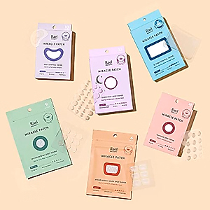 Rael Pimple Patches, Miracle Invisible Spot Cover - Hydrocolloid Acne Pimple Patches for Face, Blemishes and Zits Absorbing Patch, Breakouts Spot Treatment for Skin Care, Facial Stickers, 2 Sizes (96 Count)