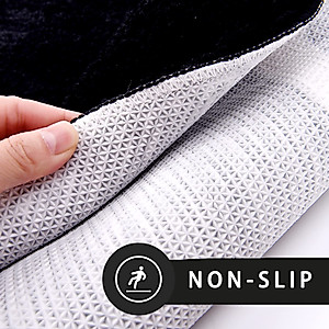 colorthesports 8 Ball Rug, 24" Black Round Rug Billiard Pool 8 Ball Carpet, Non-Slip Flocking Floor Area Rug for Living Room Decor, Alt Room Decor Soft Doormat for Bedroom