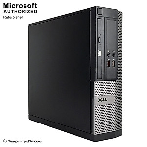 DELL Optiplex 3020 SFF Slim Desktop Computer, Intel Core i3 4130 3.40 GHz, 4GB RAM, 500GB HDD, DVDRW, USB 3.0, Windows 10 Pro 64 Bit (Renewed)']