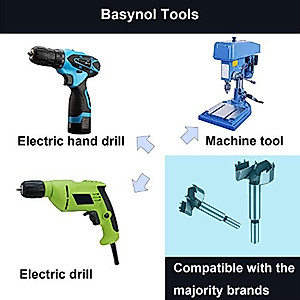 BASYNOL Forstner Drill Bit, 2 Inch Forstner Bit, 2-Inch Forstner Drill Bits for Wood