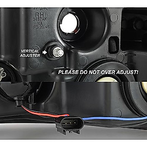 HH Building 2pcs Headlight Front Left Right Side Clear Lens Black Housing LED Extended Full Drl Tube Projector Headlights 7L3Z13008DA 5_444-FF15004V2-LB-BK B2204A0B2206A_2004_2005_2006_2007_2008_A30