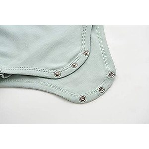 Baby Boys Girls 3-Pack Side Snap Bodysuit Cotton Short Sleeve Soild Kimono Shirt 0-12 Months (C, 0-3 Months)