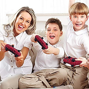 CHINFAI Xbox One S/X Controller Grip Skin Anti-Slip Silicone Protective Cover Case for Xbox 1 Controller with 4 Set Thumbstick Caps (Red)