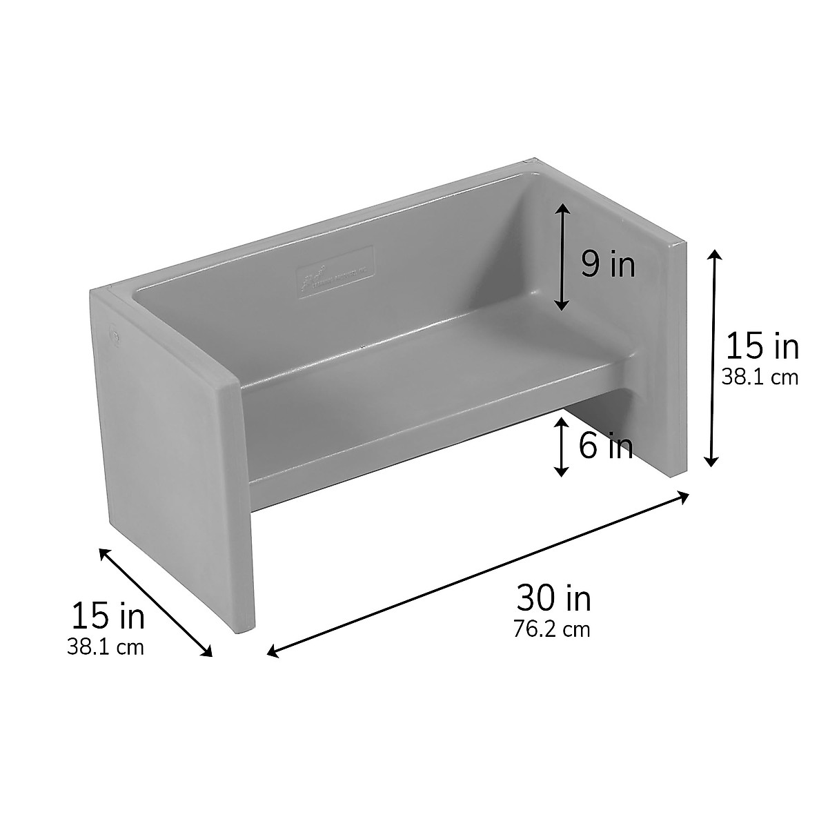Children's Factory Adapta-Bench, CF910-056, Fern, Kids Flexible Seating, Classroom, Preschool and Daycare Furniture, Indoor or Outdoor Toddler Chairs