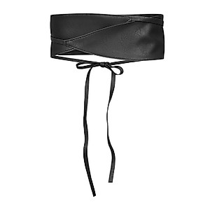 BlackButterfly Obi Waist Band Self Knot Tie Up Cinch Belt (Black, One Size)