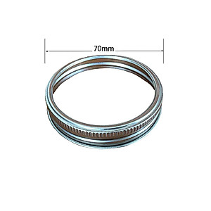 24 Rust Resistant Silver Mason Jar Replacement Rings, 70mm Regular Mouth Mason Jar Lids Silver Canning Jar Lid, Prevent leakage for Mason Jars