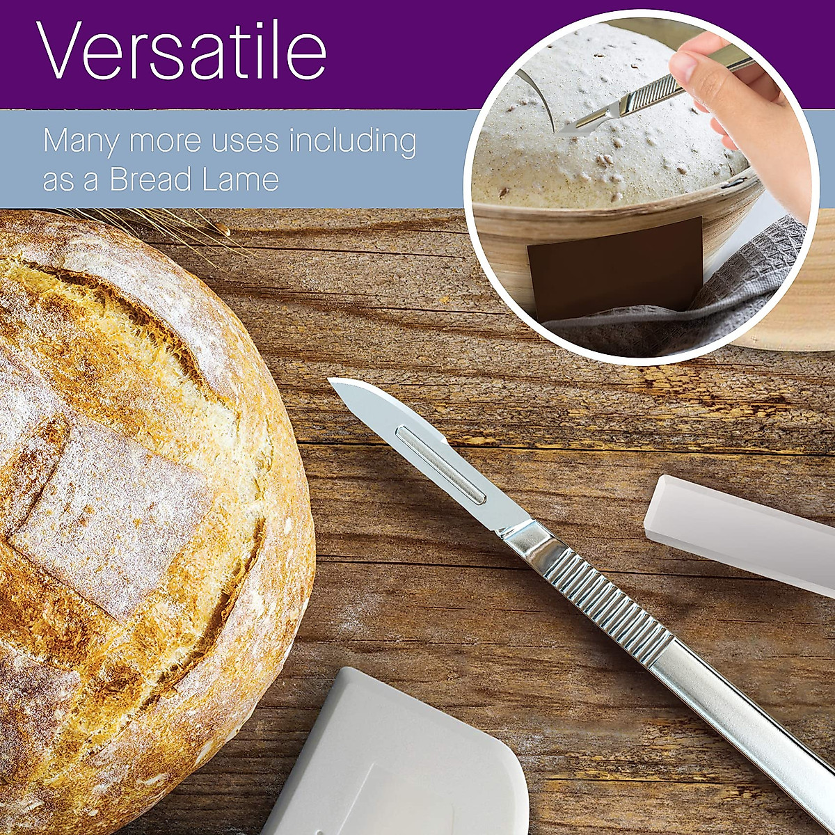 Pack of 2 Scalpel Handles #3 + 10r Blades Dermaplaning kit 10r Blades Set