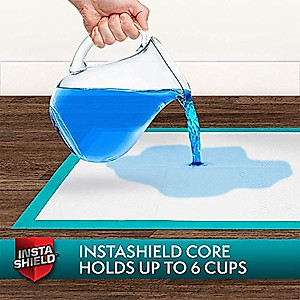 Simple Solution Training Puppy Pads - 6 Layer Dog Pee Pads, Absorbs Up to 6 Cups of Liquid - 23x24in - 100 Count