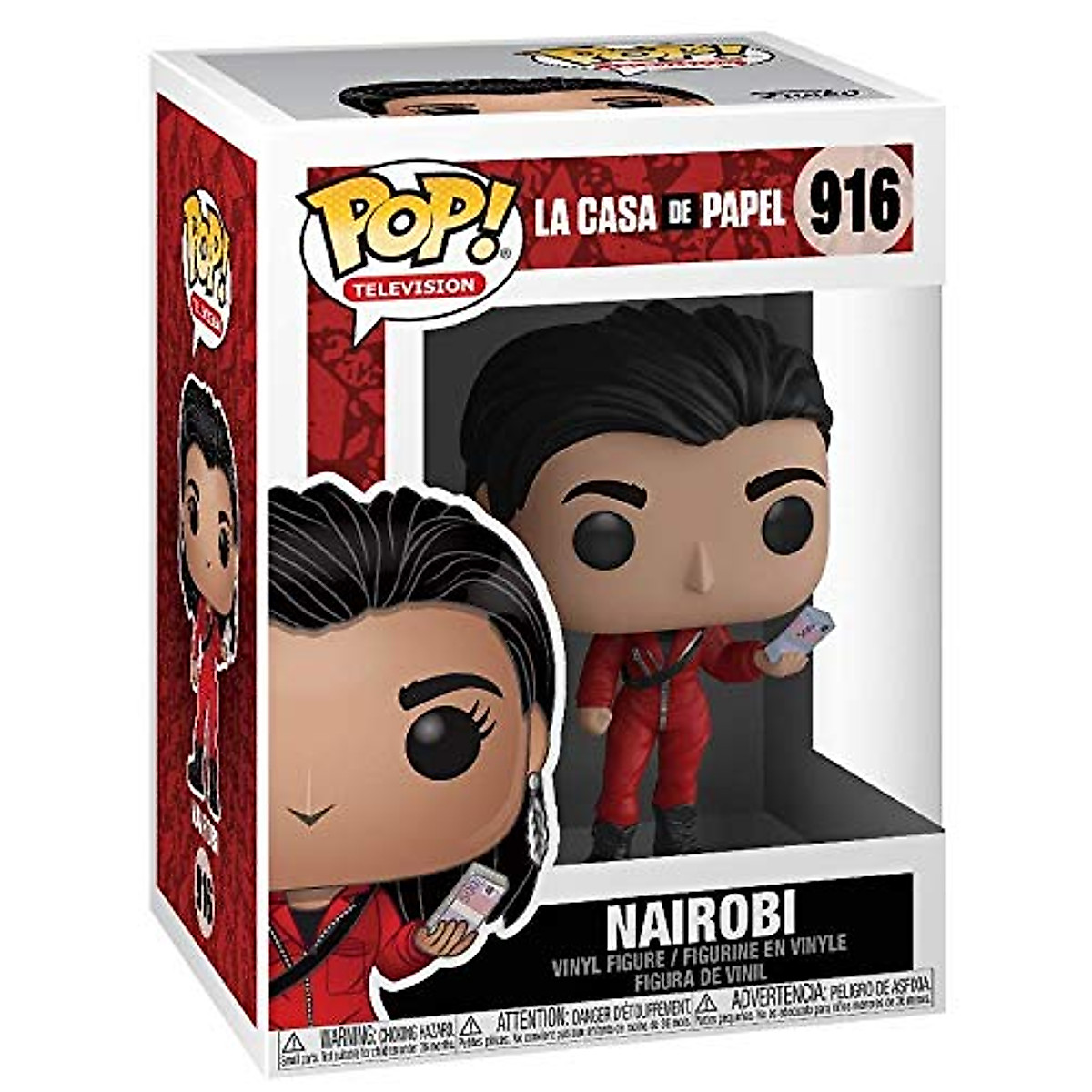 POP Money Heist: La Casa De Papel - Nairobi Funko Pop Vinyl Figure (Bundled with Compatible Pop Box Protector Case), Multicolored, 3.75 inches