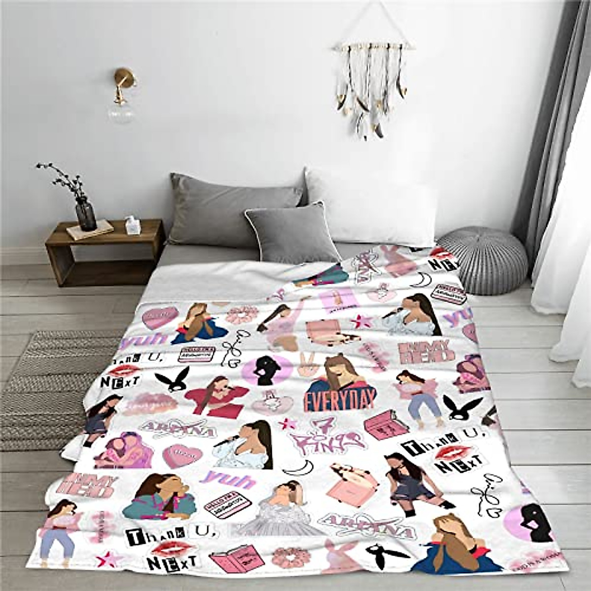 RWWSSK Pop Singer Throw Blanket Fans Birthday Gifts Blankets Party Supplies Decor Christmas Valentines Gifts 40"x50"