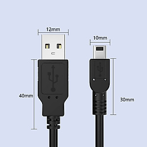 Replacement Camera UC-E4 USB Charging Cable Photo Transfer Cord Compatible with Canon EOS 10D 20D 30D 300D 350D 40D 400D 450D 5D2 5D3 500D 6D 60D 600D 650D 7D 70D 700D 100D 1000D 1100D(3.3FT)