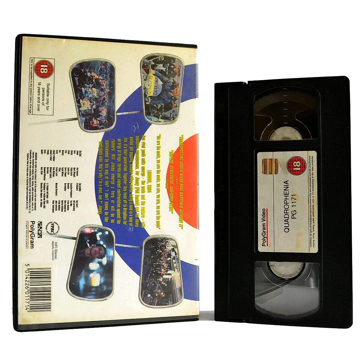Quadrophenia: Greatest British Youth Film (1979)- Large Box - Mods Gang - VHS
