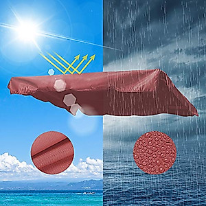Yescom 73"x52" Swing Canopy Cover Replacement UV 30+ Water Resistance Outdoor Garden