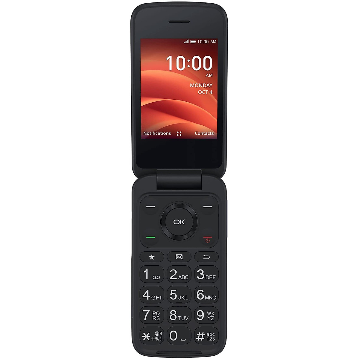 Boost Mobile TCL Flip 4G LTE FlipPhone, Black - Prepaid Phone - Carrier Locked to