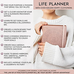 Academic Planner 2024-2025 - Dated July 2024-2025 Academic Planner, Weekly & Monthly Life Planner to Increase Productivity & Happiness, Daily Manifestation Journal, College Student, Work, Goal Journal