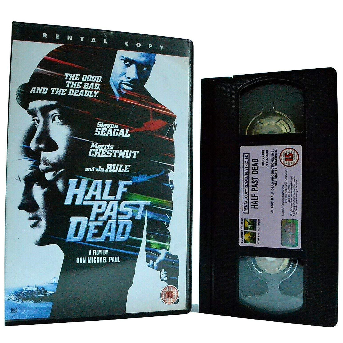 Half Past Dead: Action (2002) - Large Box - Ex-Rental - Steven Seagal - Pal VHS