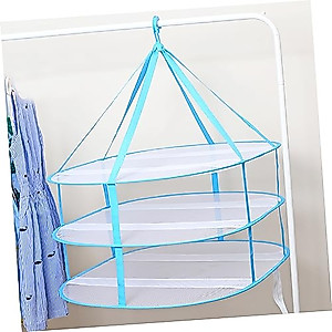 2pcs 3 Foldable Garment Rack Collapsible Laundry Drying Rack Foldable Laundry Rack Sweater Drying Rack Collapsible mesh Basket Clothes Drying Rack Drying Rack. mesh Drying Rack Air